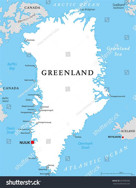 Greenland Map With Cities Map Of Greenland With Towns Bwcy