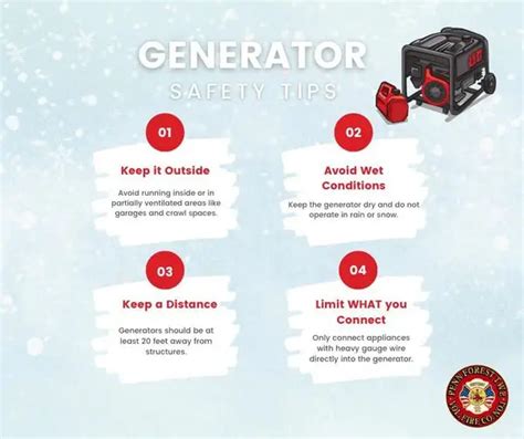 Generator Safety Penn Forest Township Volunteer Fire Company