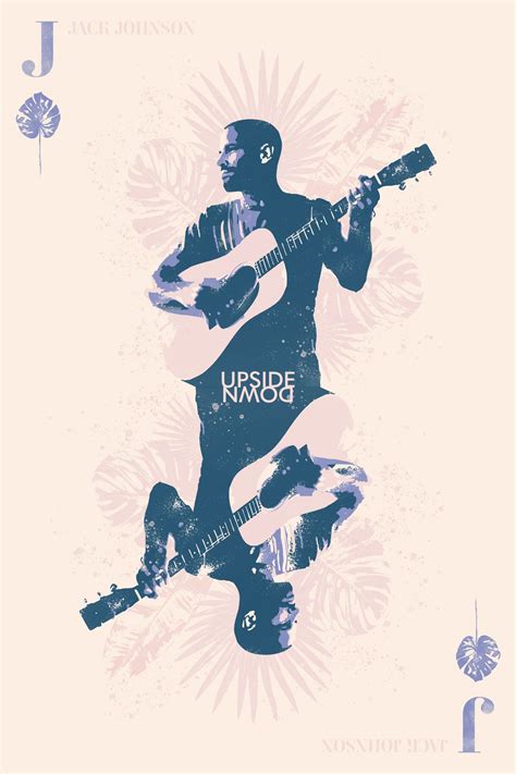 Jack Johnson Upside Down Poster Design In 2025 Poster Design Music Poster Design Jack