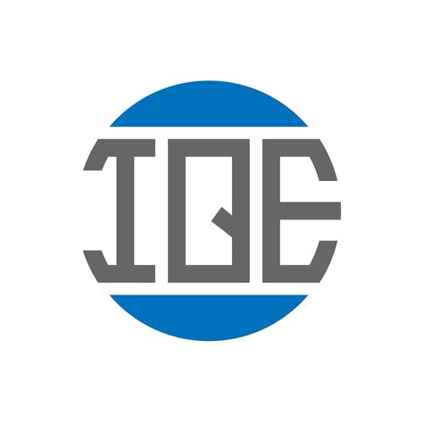Iqe Letter Logo Design On White Background Iqe Creative Initials Circle Logo Concept Iqe