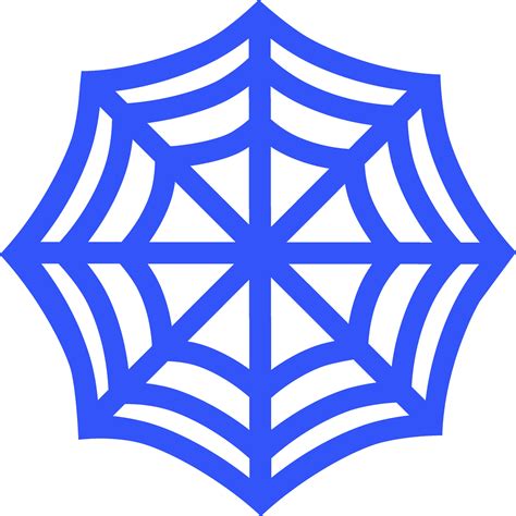 Blue Spider Net On White Background 24860854 Vector Art At Vecteezy