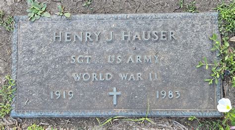 Sgt Henry John Hauser 1919 1983 Find A Grave Memorial