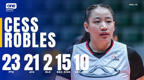 Cess Robles Drops Triple Double In Chery Tiggo Win Pvl Highlights Onesports Ph