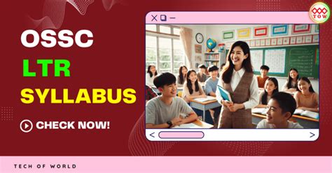 OSSC LTR Syllabus 2025 Exam Question Pattern FREE PDF