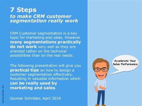 7 Steps How To Make Crm Customer Segmentation Really Work