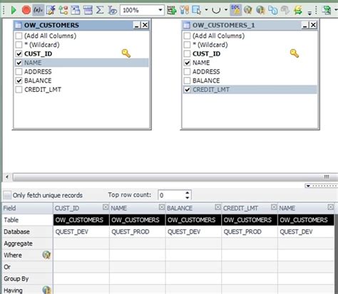 Querying Multiple Schemas On Same Database Toad Data Point Toad Intelligence Central Toad