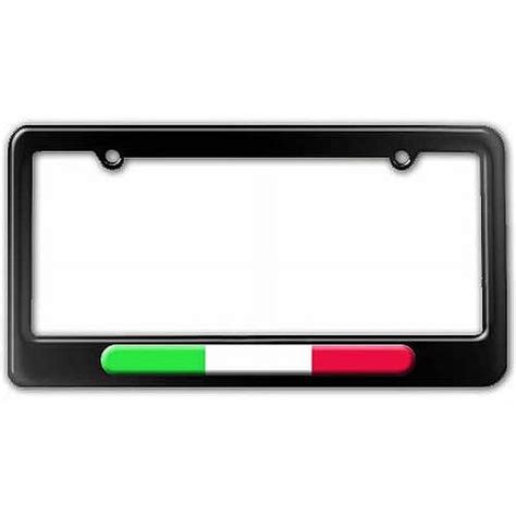Italian Flag Italy License Plate Tag Frame Multiple Colors