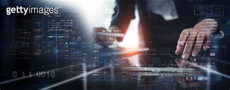 Computer Programmer Coding On Modern Computer With Ai Artificial Intelligence Data Science