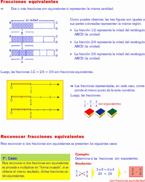 Ejemplos De Fracciones Comunes Ecer