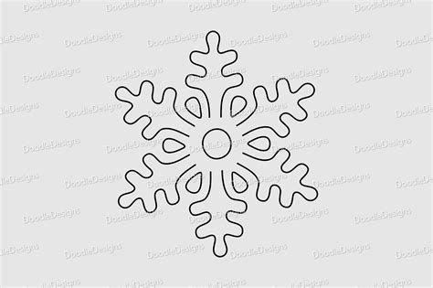 Pop Up Snowflake Single Line Svg Graphic By Doodledesignsstoregb
