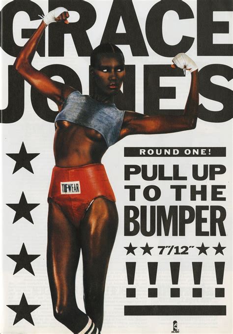 Grace Jones Pull Up To The Bumper 1981 Vintage Black Glamour