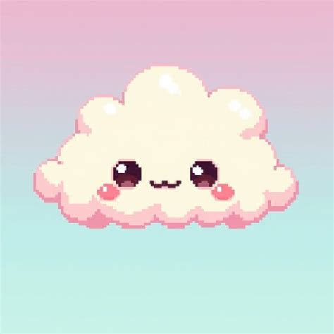 Free Kawaii Cloud Pixel Image Cloud Kawaii Pixel Download At