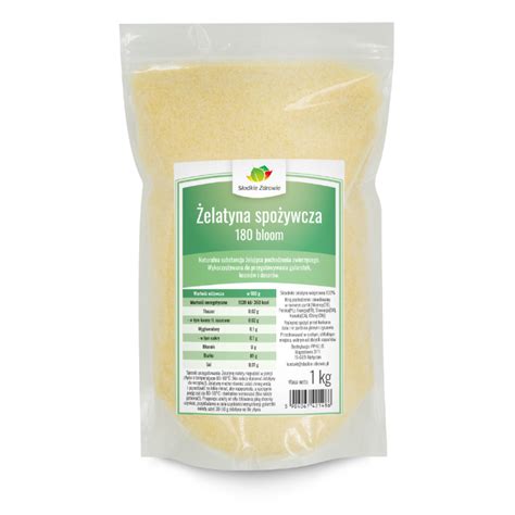 Żelatyna Spożywcza 1kg Sklep Internetowy Słodkie Zdrowie