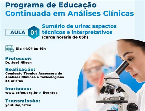 Crf Ce E Cff Realizam O Projeto Programa De Educação Continuada Em Análises Clínicas Pecac