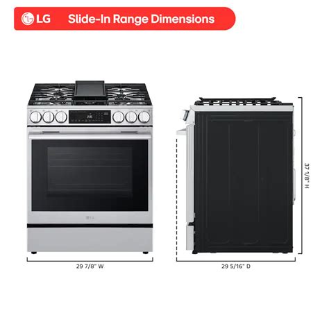 Lg 63 Cu Ft Slide In Gas True Convection Smart Range With Easyclean