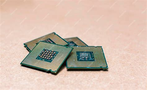 Premium Photo Isolated Computer Microprocessors Various Computer Processors On Isolated