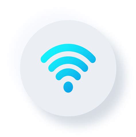Neumorphic Wifi Icon Neumorphism Wifi Button 11893953 Png