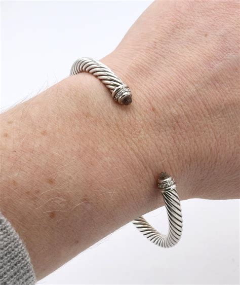 David Yurman Cable Classic Sterling Silver Diamond And Morganite