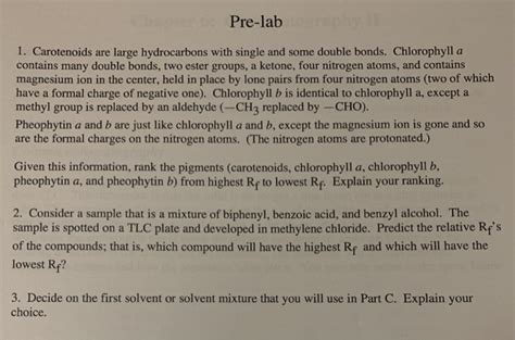 Pre Lab Carotenoids Are Large Hydrocarbons With Chegg
