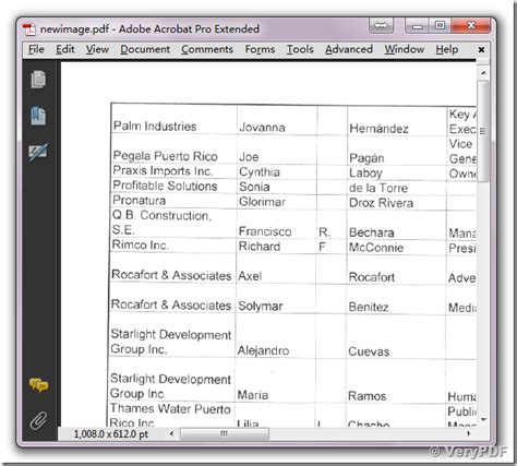Convert Table Contents From Scanned Pdf File To Editable Excel Document Verypdf Knowledge Base
