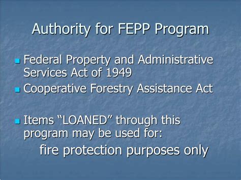 Ppt Federal Excess Personal Property Fepp Program Powerpoint Presentation Id 313172