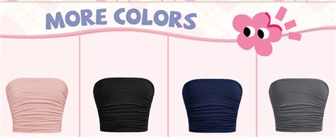 Roseseek Girls Ruched Strapless Tube Top Sleeveless