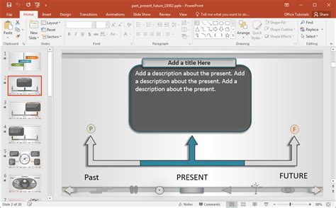 Interactive Past Present Future Powerpoint Template