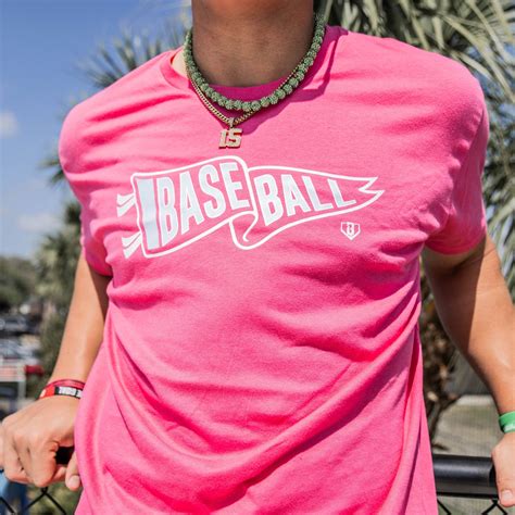 Pennant Tee Cotton Candy Pink Baseball Lifestyle 101