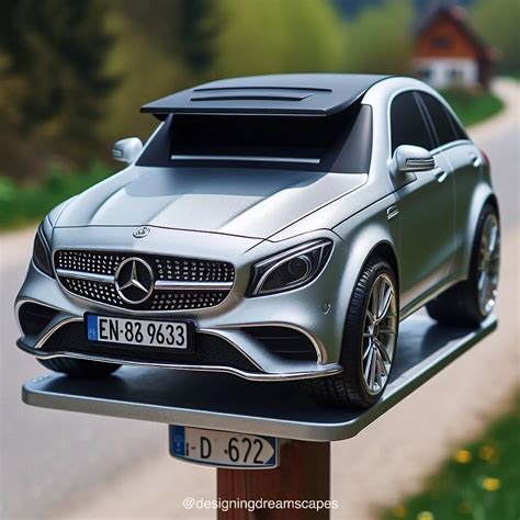 Drive In Convenience Mercedes Bus Shaped Mailbox Enhances Curb Appeal