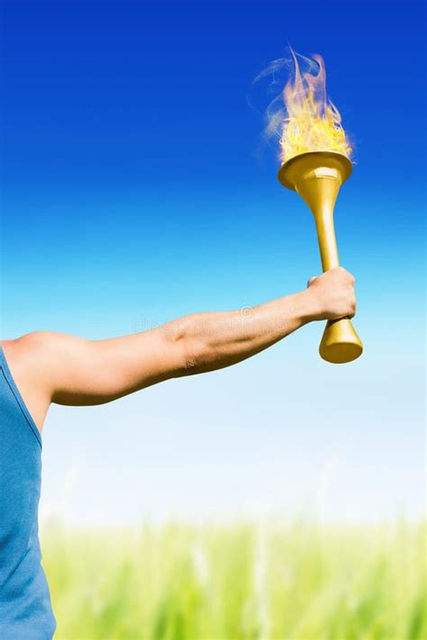 Man Holding Torch Light Stock Photos Free Royalty Free Stock Photos From Dreamstime