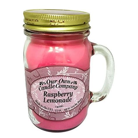13oz Raspberry Lemonade Scented Jar Candle Our Own Candle Compan