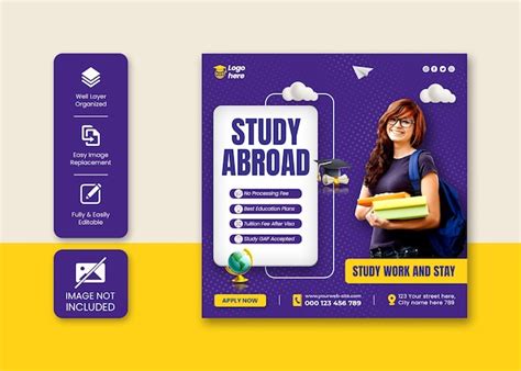Premium Psd Study Abroad Education Instagram Story And Facebook Story