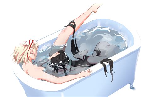 Rule 34 2girls Bathtub Breasts Cunnilingus Female Femalefemale