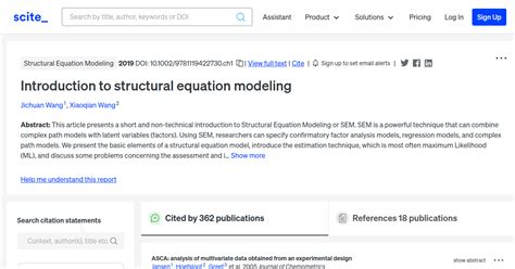 Introduction To Structural Equation Modeling