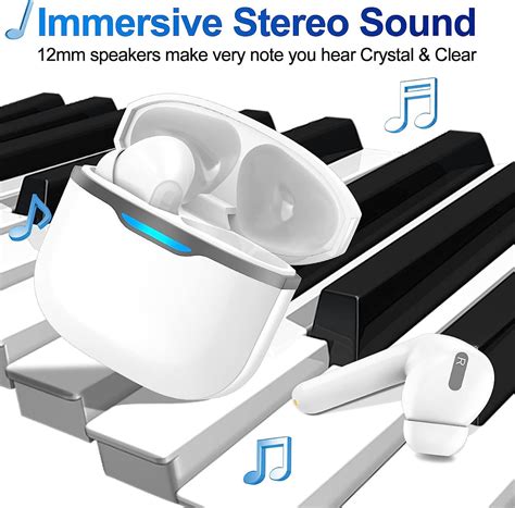 Kurdene P30 Upgraded Wireless Earbuds Bluetooth 53 Immersive Deep Bas