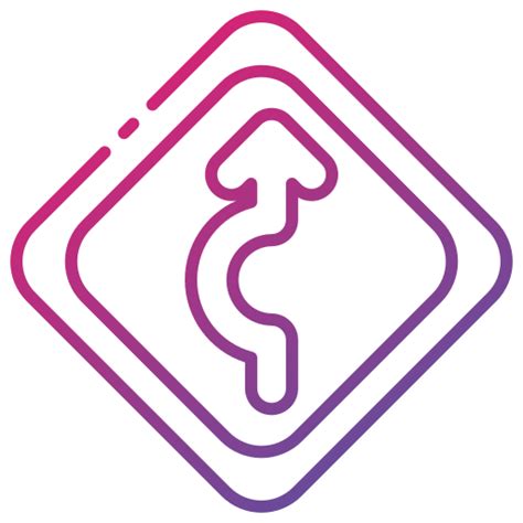 Curve Generic Gradient Outline Icon