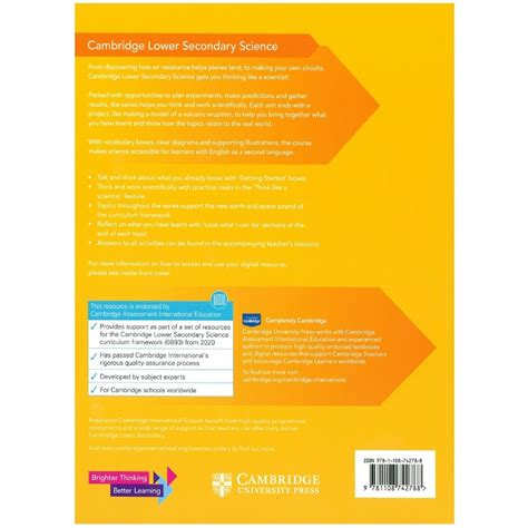 Cambridge Lower Secondary Science Learners Book 7 With Digital Access