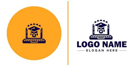 Premium Vector Computer Training Icon It Education Technology