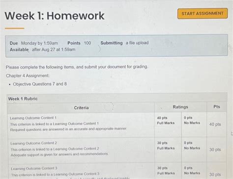Week 1 Homework Due Monday By 1 59am Available After Chegg Com