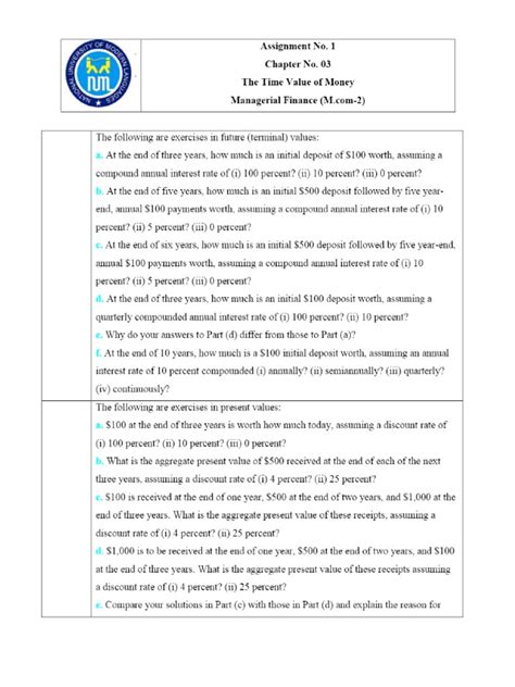 Tvm Problems Pdf