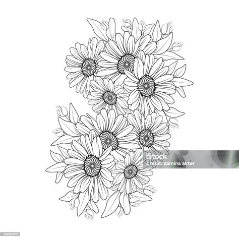 데이지 꽃 벡터 데이지 그림 데이지 선 그리기 문신 데이지 꽃 그리기 문신 데이지 라인 아트 거베라 데이지 드로잉 개요 쉬운 거베라 데이지 드로잉 간단한 데이지 드로잉