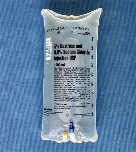 No Rx Required Iv 5 Dextrose In 0 9 Normal Saline D5 Ns Fluid Ba