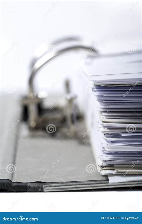 Full File Binder Stock Image Image Of Filing Archive