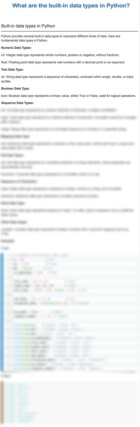 Solution What Are The Built In Data Types In Python Built In Data Types In Python Definition