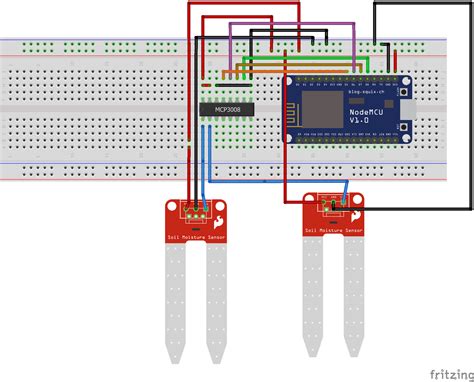 mcp3008 with esp8266 for analog moisture sensors spi iotedu
