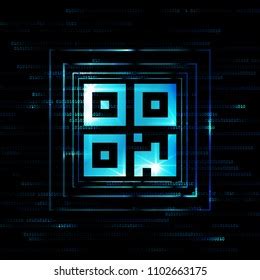 Vector Illustration Qr Code Technology Binary Stock Vector Royalty Free Shutterstock