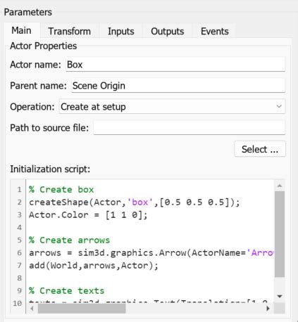 Simulation D Actor Create Actors In D Environment Simulink