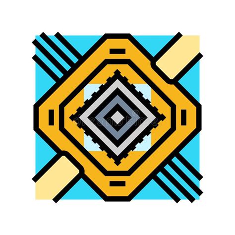 Annealing Hardware Quantum Computer Color Icon Vector Illustration Stock Illustration