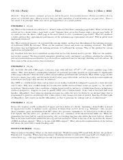 Operating System Final Exam Study Guide | Course Hero