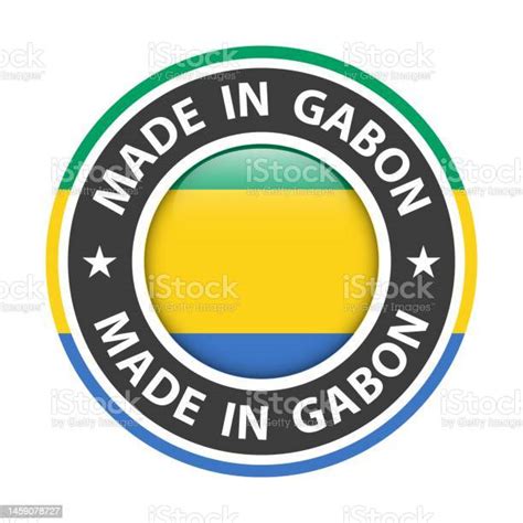 가봉 배지 벡터로 제작되었습니다 별과 국기가있는 스티커 흰색 배경에 고립 된 표지판 가봉에 대한 스톡 벡터 아트 및 기타 이미지 가봉 가봉의 국기 개념 기호 Istock
